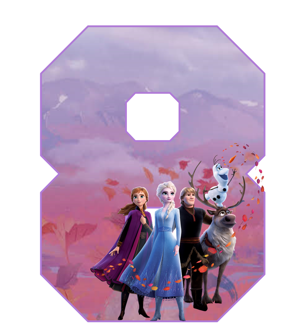 Kits imprimibles gratis : Números de Frozen 2