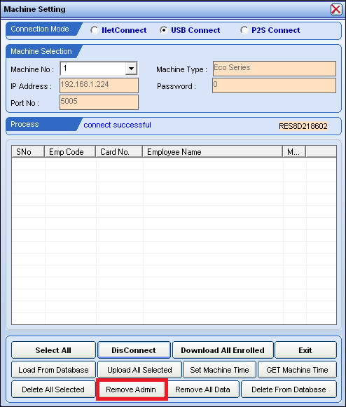 How to remove Admin Password from RealTime Attendance Machine? How to remove Admin Password from RealTime Attendance Machine?