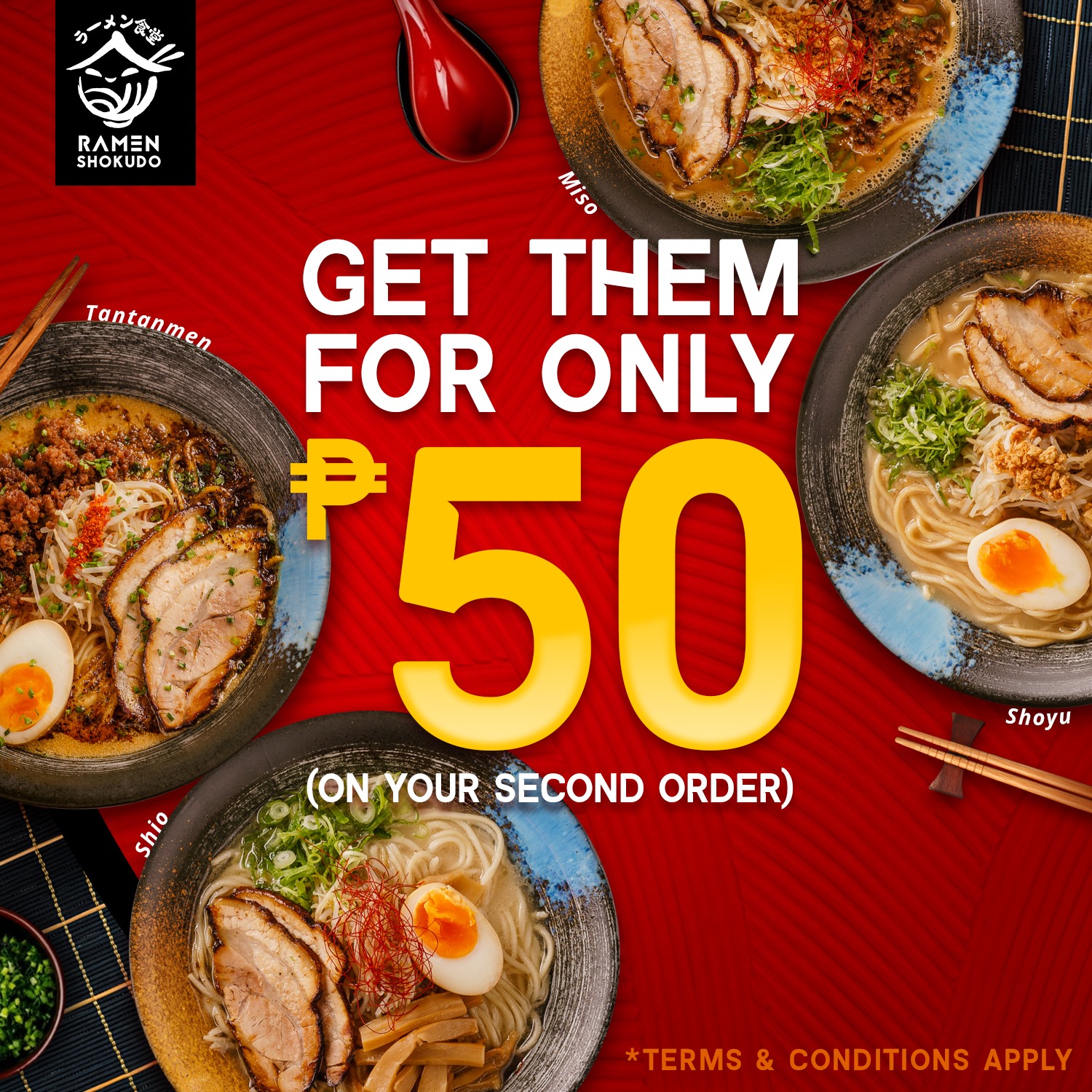 Manila Shopper: Ramen Shokudo P50 Ramen Promo