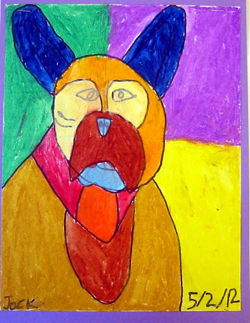 Artist Ron Burns Dog Portrait