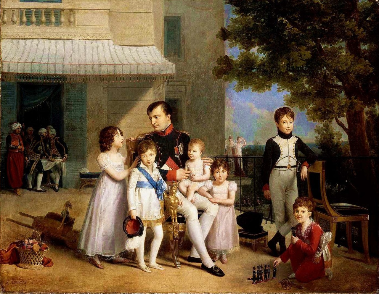 Peinture Française du 19ème Siècle: Napoleon and His Family at Saint ...