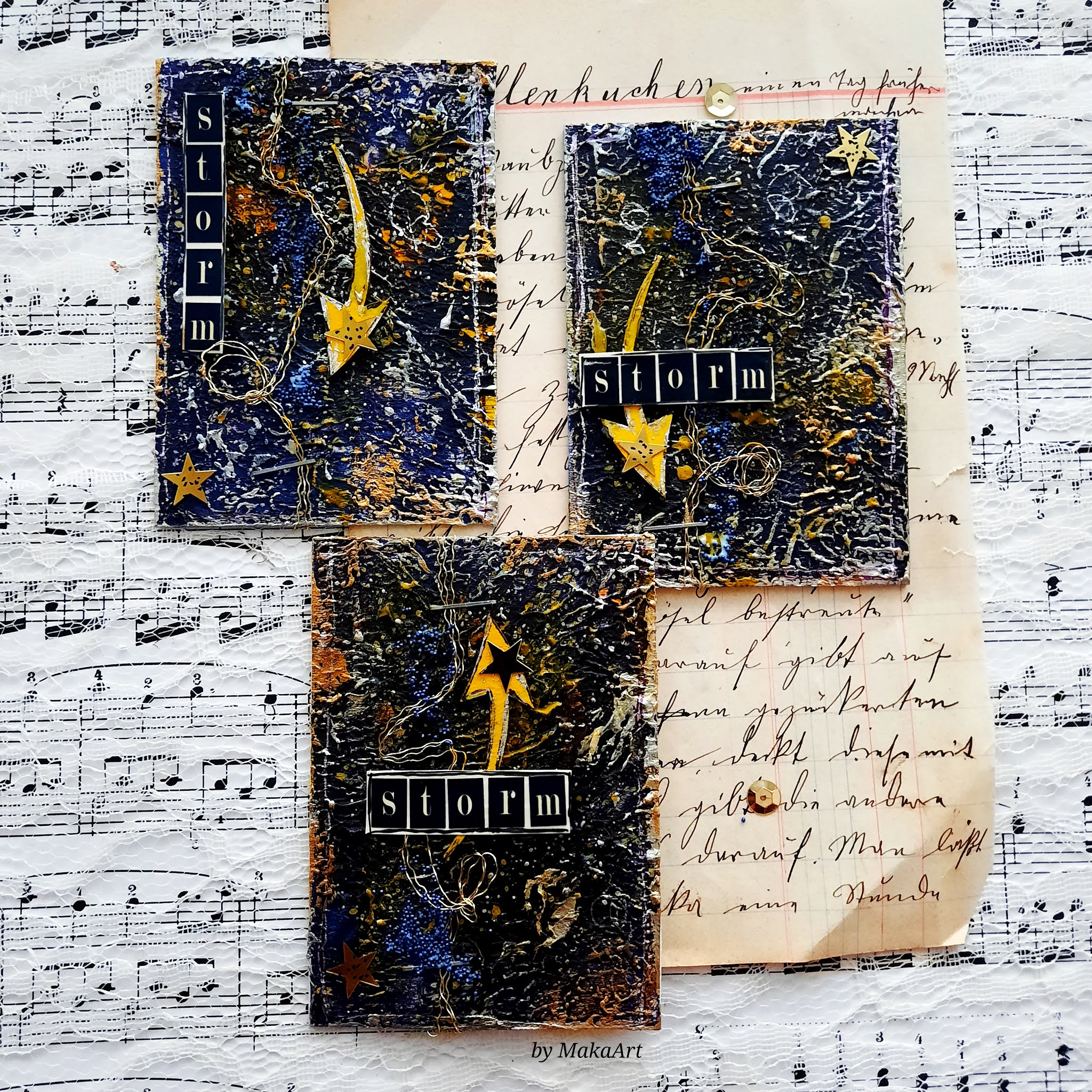 My journey through the mixed media world...: October ATC Theme ...