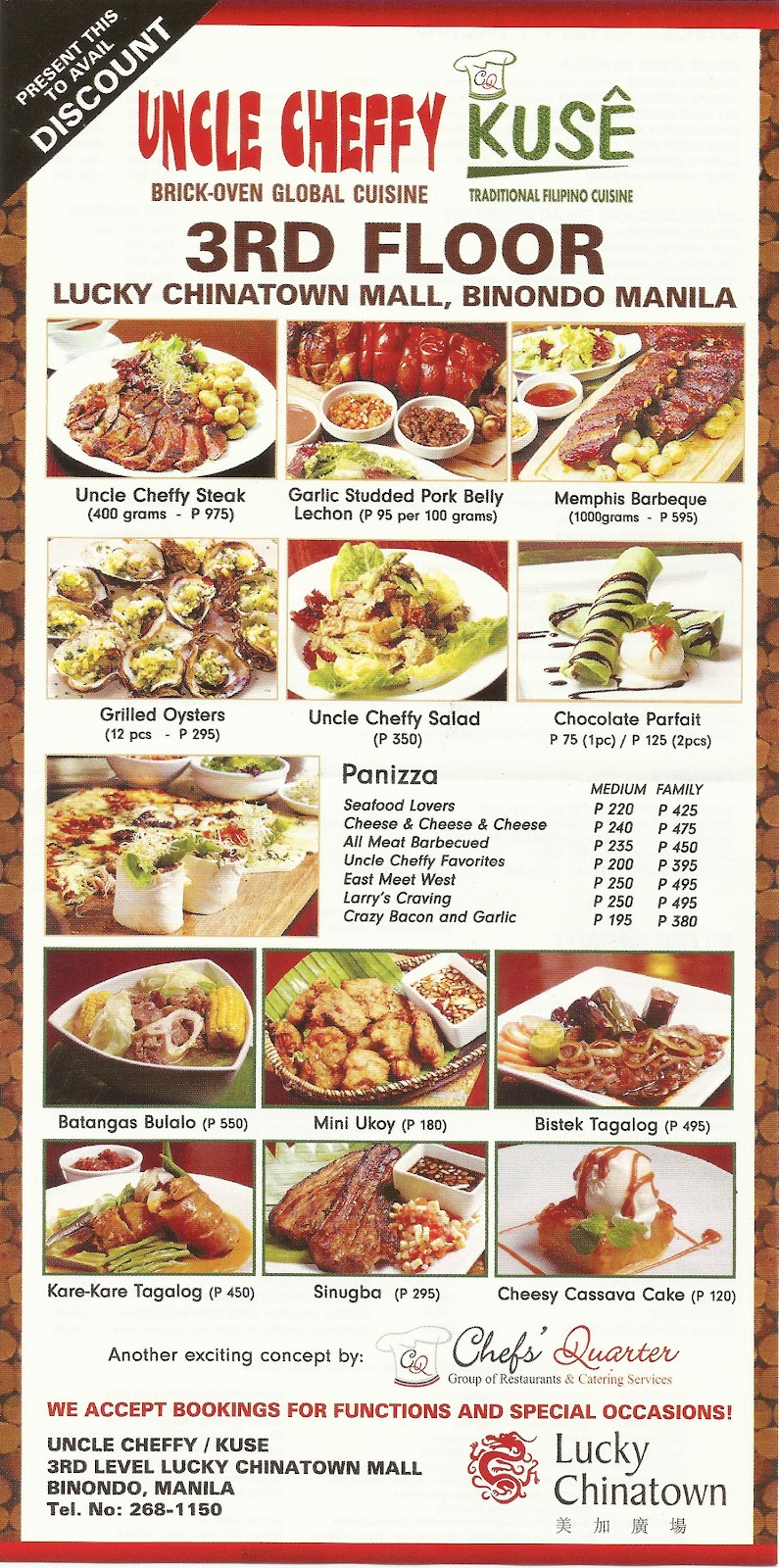 Sunday's Avenue: Uncle Cheffy Brick-Oven Global Cuisine at Lucky ...