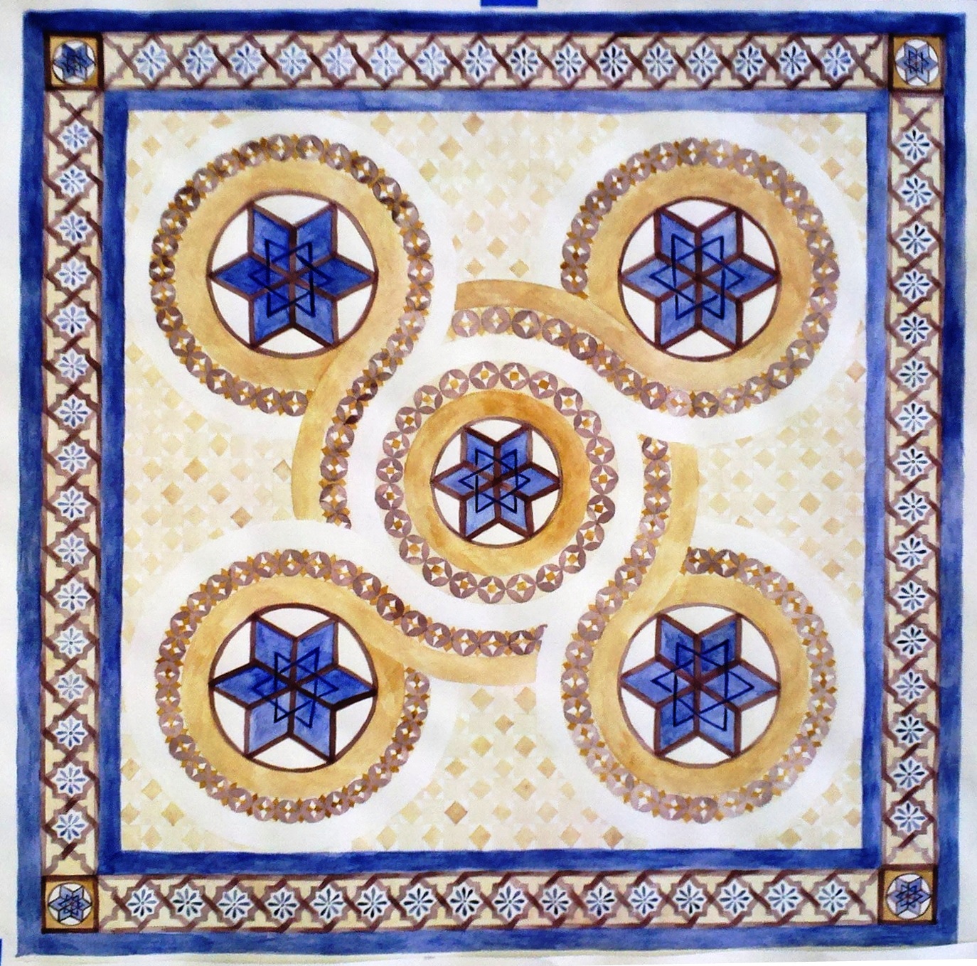 New Liturgical Movement: Cosmati Patterns for a Church Floor designed ...