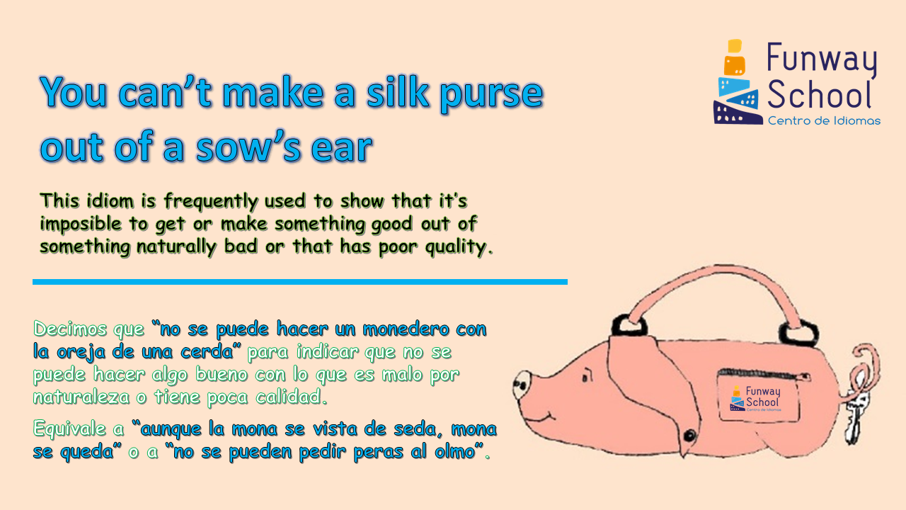 Estantes en el aula: Idioms (XXXVII): "You can't make a silk purse out ...