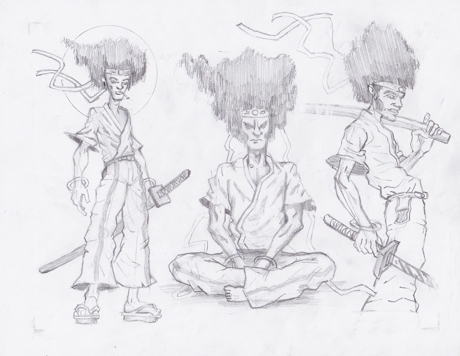 Art By West: Afro Samurai Concept