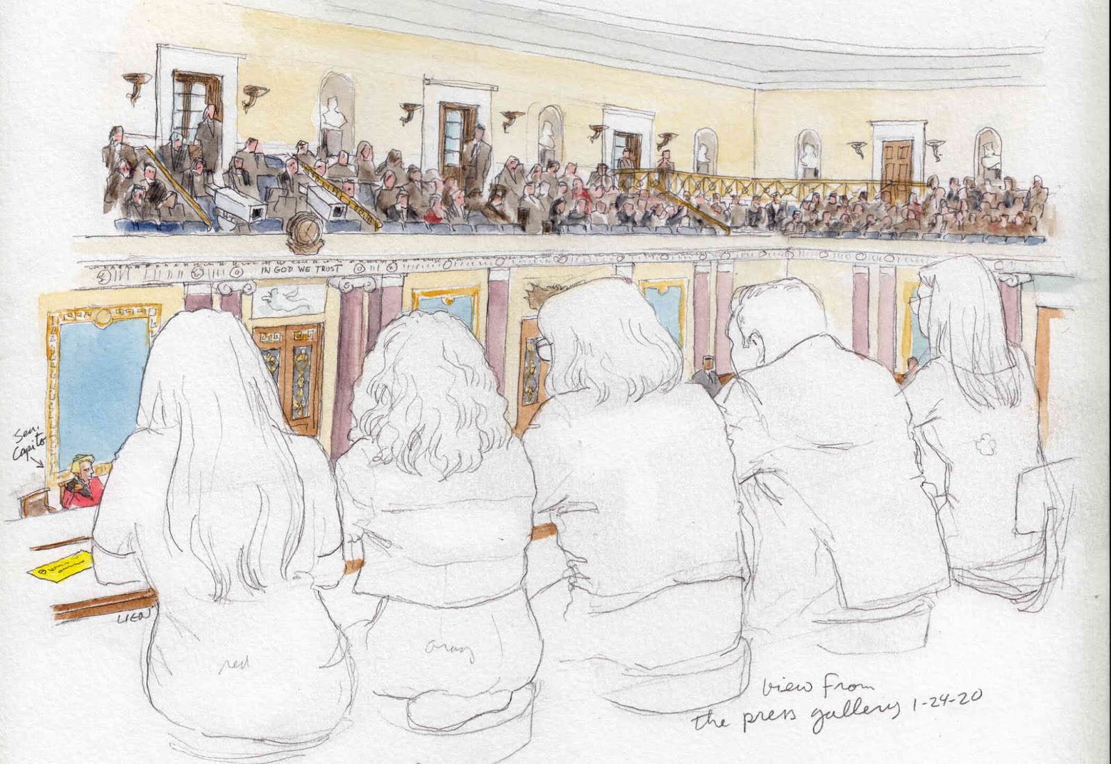 Gurney Journey: Sketches from the Impeachment Trial