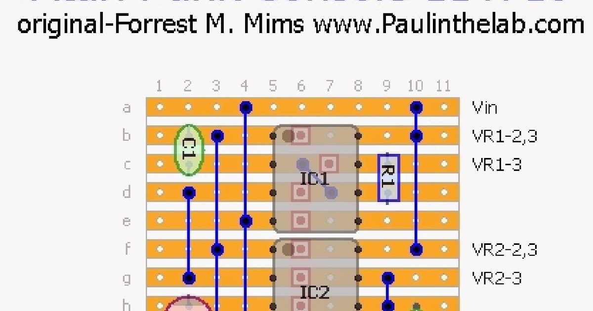 Paul In The Lab: Atari Punk Console Stripboard Veroboard Layout