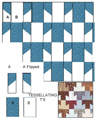 Barbara Brackman's MATERIAL CULTURE: T Blocks 3: Tessellating T's Free ...