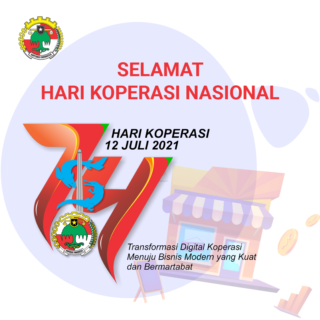 Gambar Ucapan Selamat Hari Koperasi Nasional - 12 Juli 2021 - SKETZHBOOK