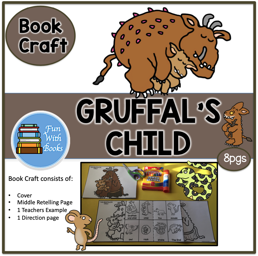 THE GRUFFALO'S CHILD BOOK CRAFT ~ Book Units by Lynn
