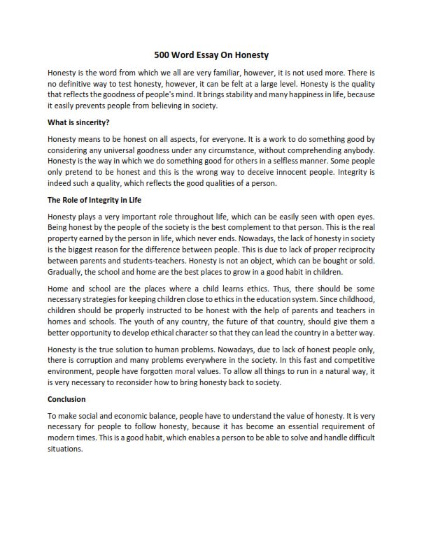 Example Of 500 Word Essay ~ Resume Letter