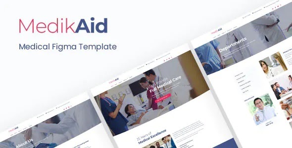 MedikAid Medical Healthcare Figma Template - Download New Themes