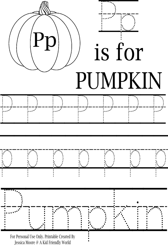 A Kid Friendly World: P is for Printable