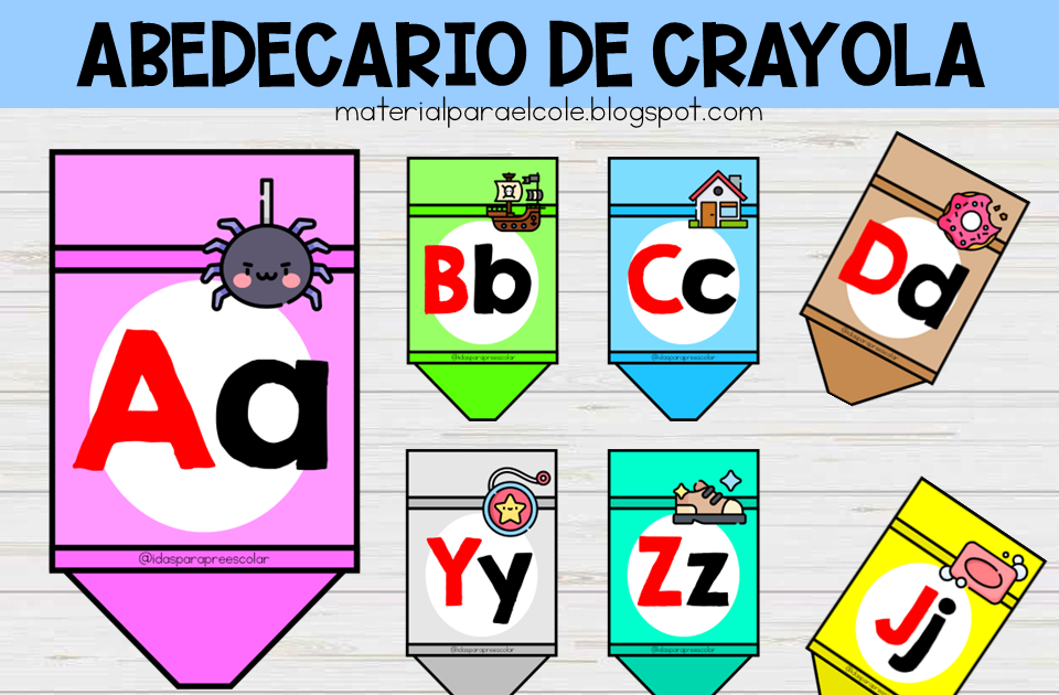 ABECEDARIO DE CRAYOLAS