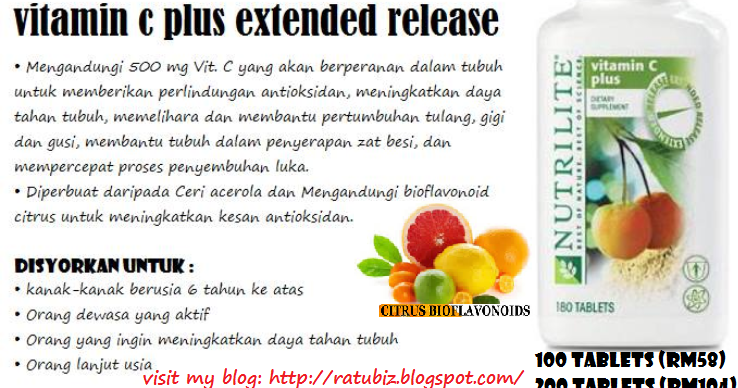 Produk Kesihatan Dan Kecantikan Anda Amway Products Nutrilite® Vitamin C Plus Extended Release