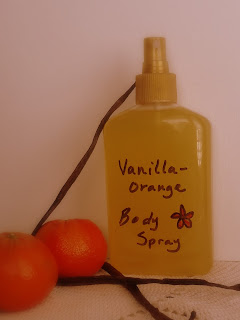 Homemade Orange-Vanilla Body Spray