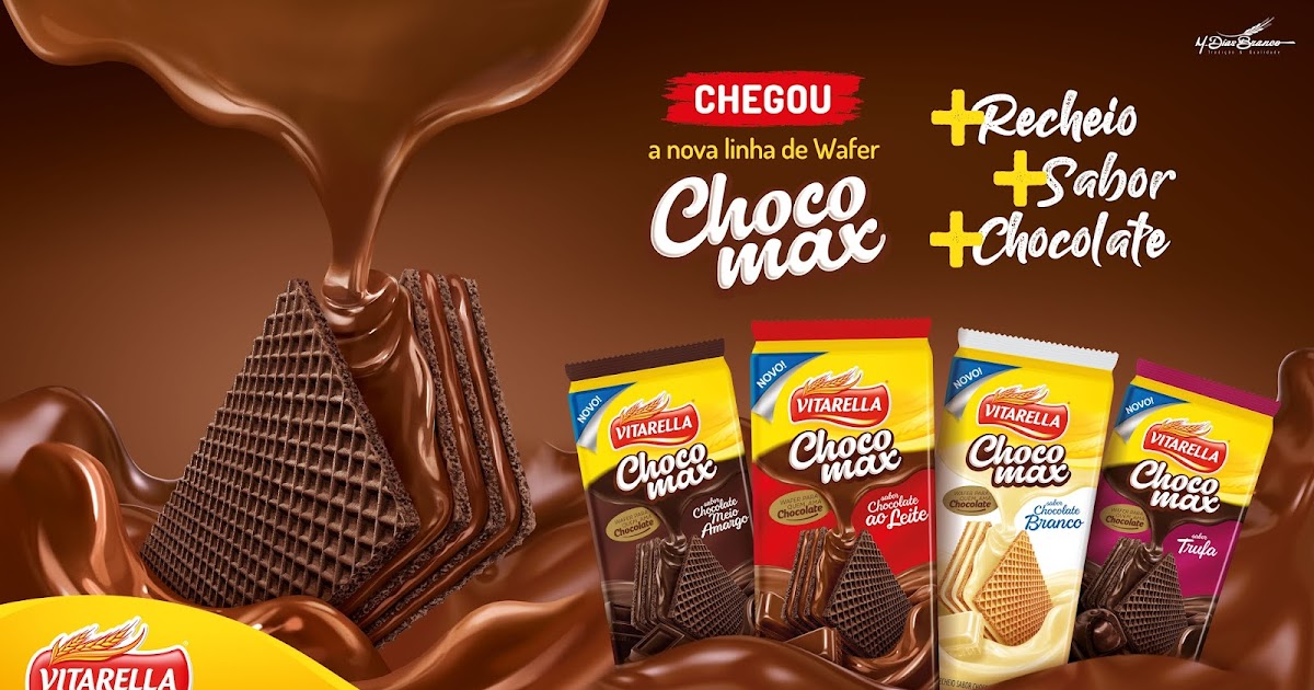 Wafer Chocomax é mais uma inovação da Vitarella com muito recheio ...