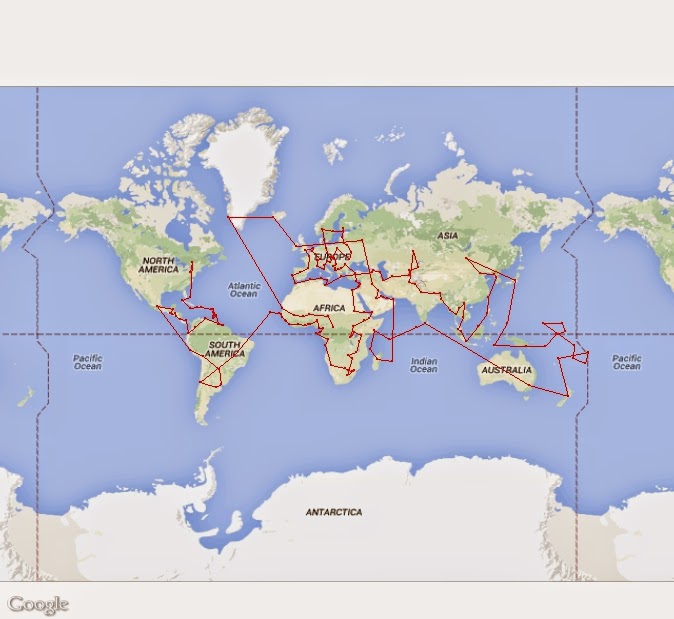 Philosophical Analytics: Mapping a World Route
