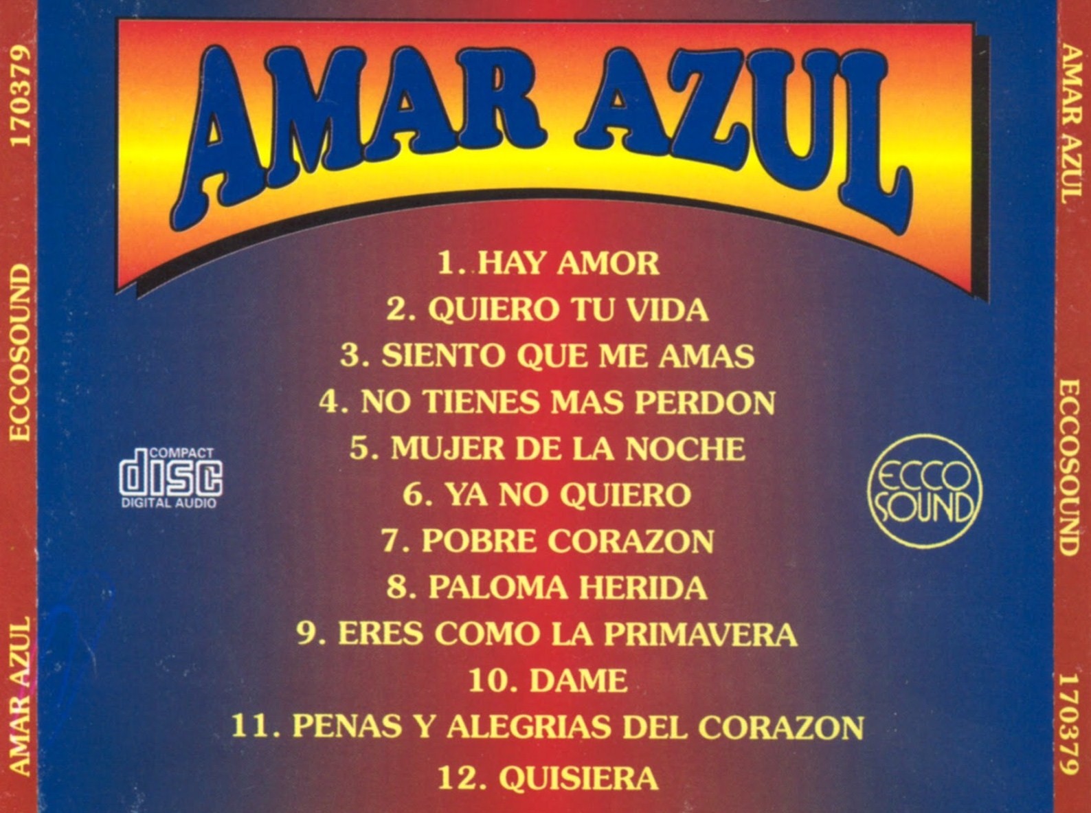Cumbia de la Buena: AMAR AZUL - AMAR AZUL 1992