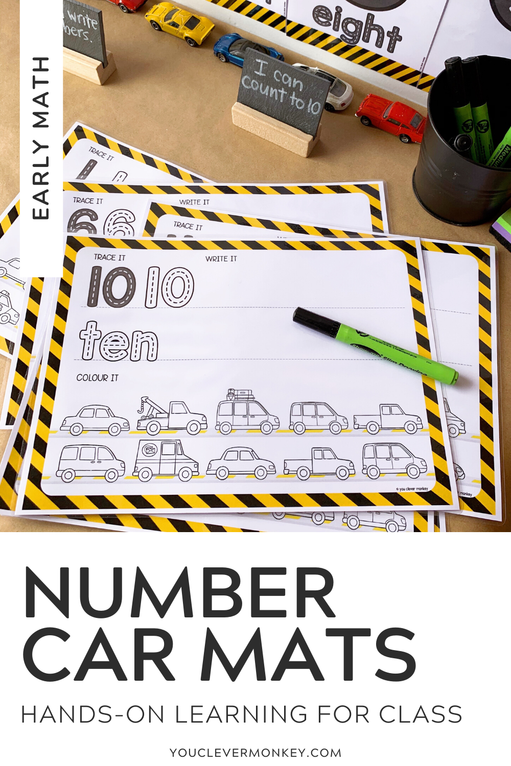 USING CARS TO TEACH CORRECT NUMBER FORMATION | you clever monkey