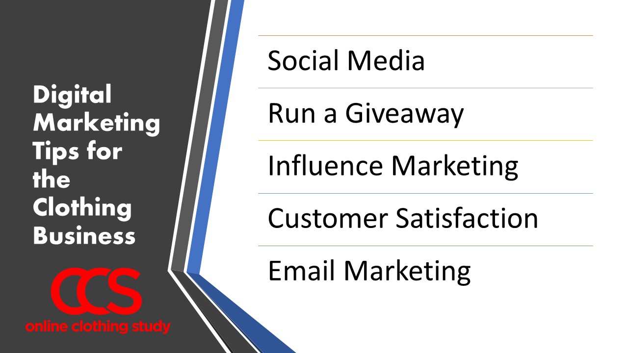Digital Marketing Tips for Clothing Business