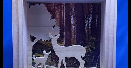 Scrollsaw Workshop: Woodland Scene Shadow Box Scroll Saw Pattern.