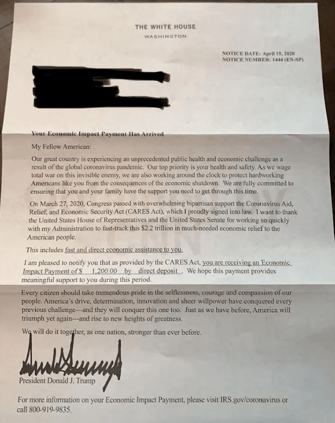 Doug Zandstra CPA CFE EA: IRS Form 1444 and your Economic Stimulus Payment