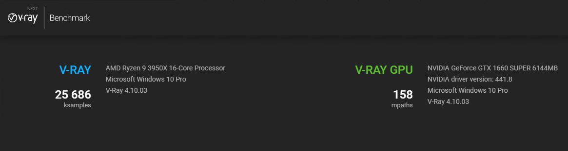JC LIN - Official Blog: 免費測CPU跟GPU得分神器: VRay NEXT Benchmark