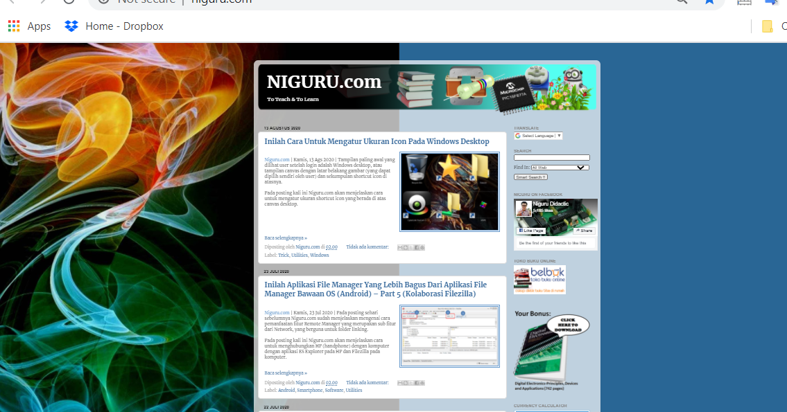 Inilah Cara Mengatur Ukuran Tampilan Browser - Niguru Indonesia