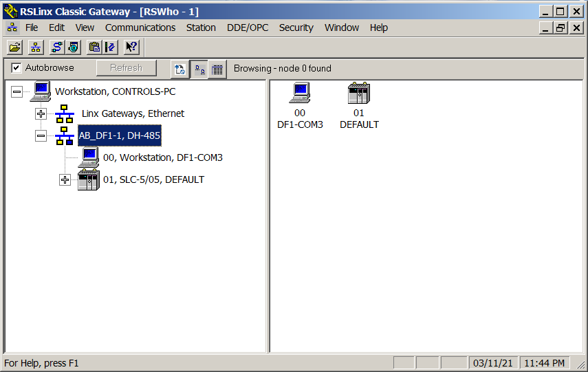 Guía rápida RSLogix500 #2 Configurar RSLinx para comunicación serial ...