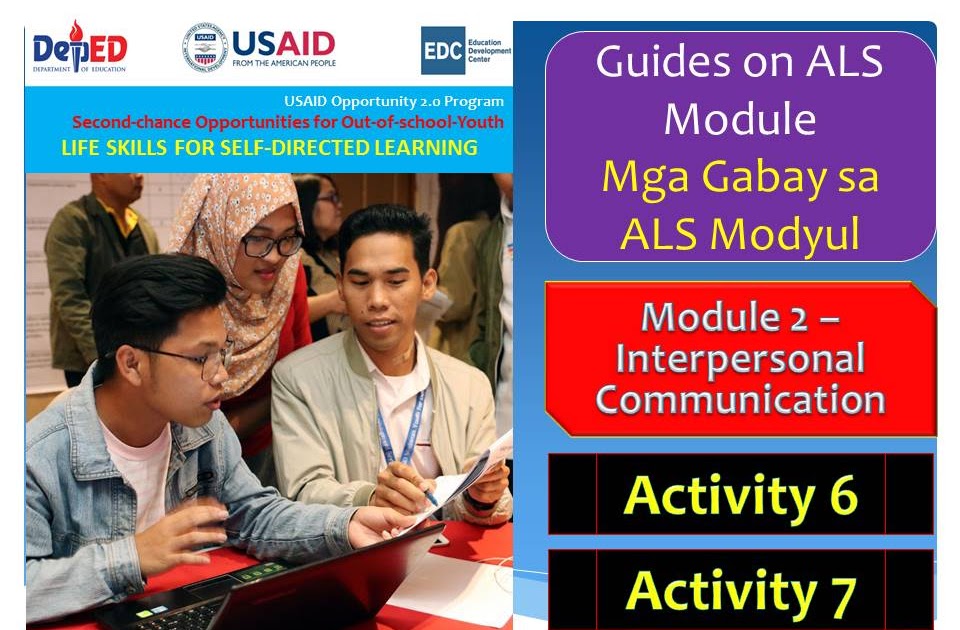 Alternative Learning System: GUIDES on ALS Life Skills Module 2 ...