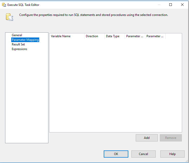 Developer Points: SSIS - How To Pass input parameter in Execute SQL Task Developer Points: SSIS - How To Pass input parameter in Execute SQL Task