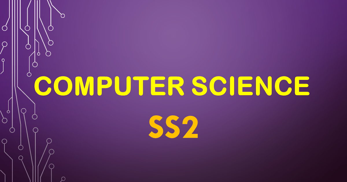 SS2 DATA PROCESSING SCHEME OF WORK