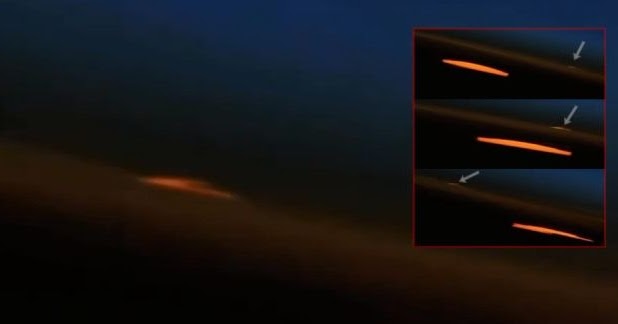 Fast moving V-shaped UFO caught on NASA live stream