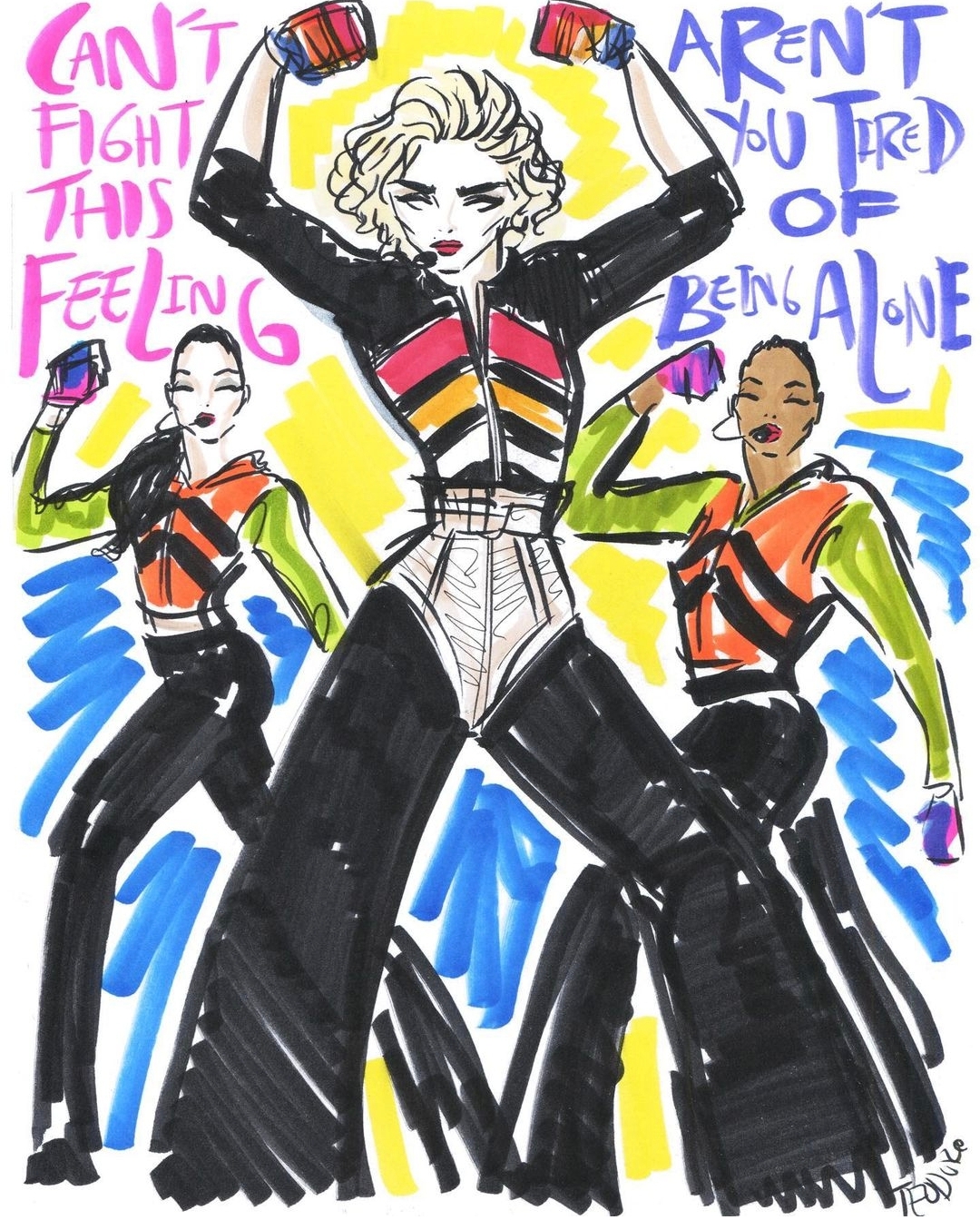 Madonna FanMade Covers: Causing a Commotion - Blond Ambition Tour - Art