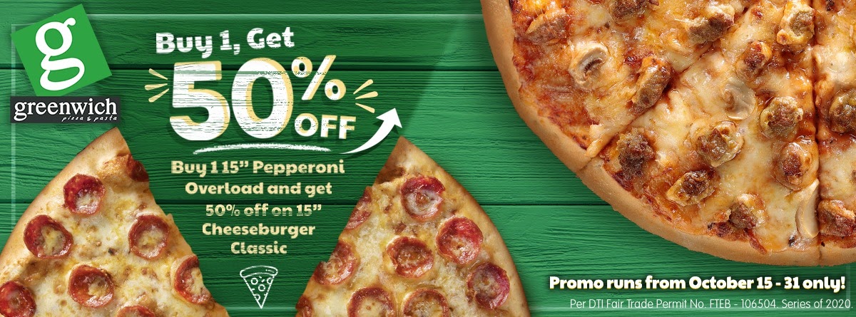 Manila Shopper: Greenwich Buy1 Get1 at 50% OFF Promo: Oct 2020