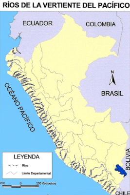 Los ríos de la vertiente del Pacífico ~ Atractivos turísticos del Perú