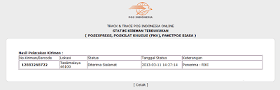 Info Cek Paket Pengiriman Pos Indonesia Online - Blogger Bengkalis