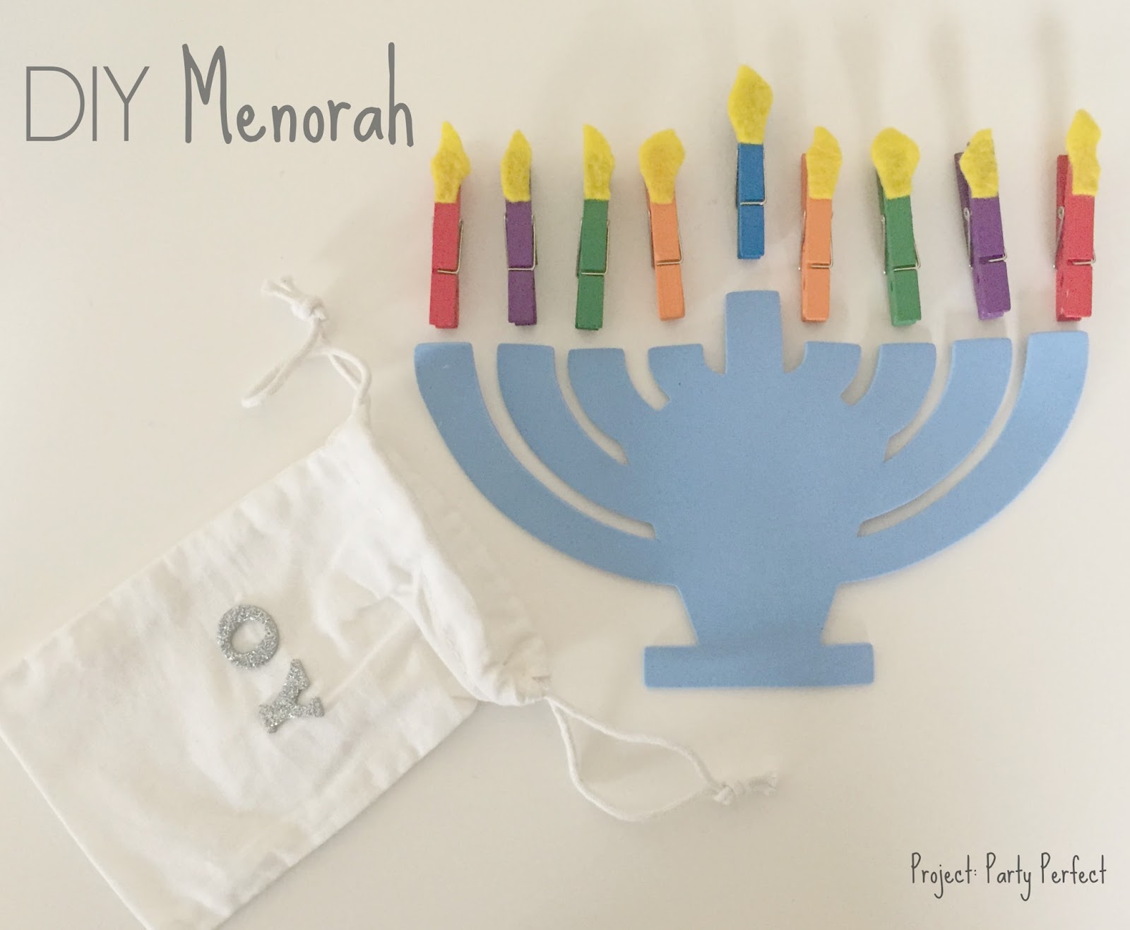 KId-Friendly Menorah | Happy Mess MOMents