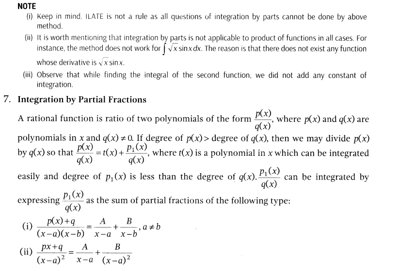 Integrals Board All Formulas for CBSE Class 12 Maths Types of Integrals