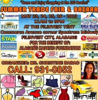 Manila Shopper: Summer Trade Fair & Bazaar @Filinvest Alabang: May 2013