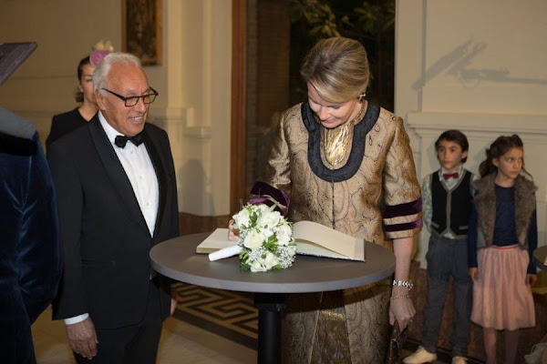 Queen Mathilde attend the opening of Queen Elisabeth Hall