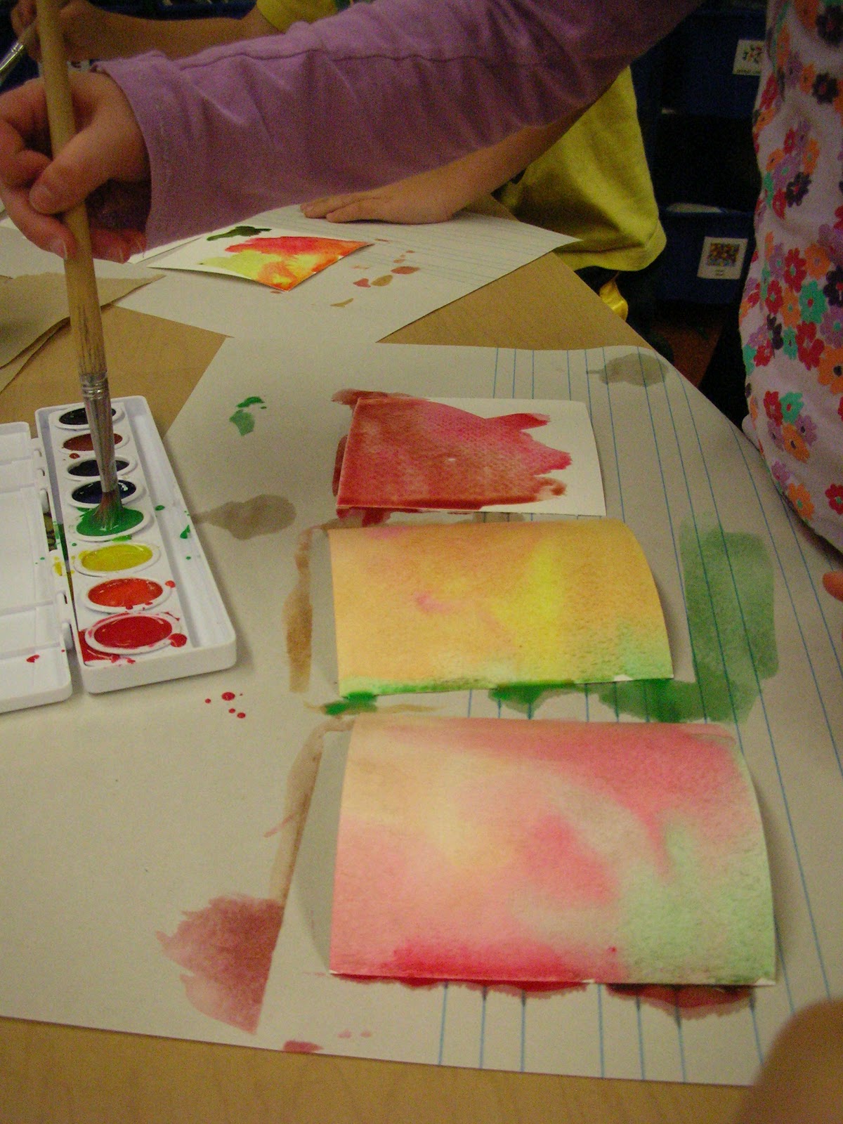 Kindergarten Kids: Watercolor in Kindergarten