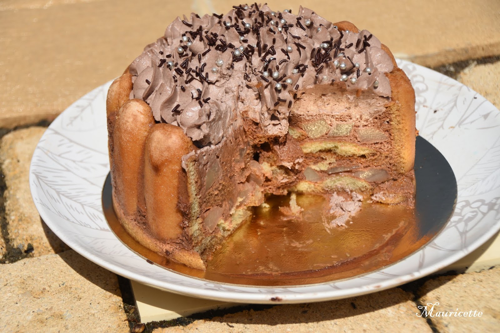 Charlotte poire&chocolat