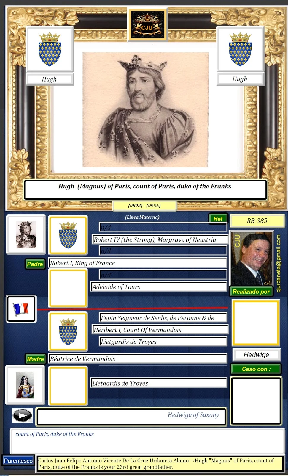 FAMILIA #URDANETA Y SUS PARIENTES #GENEALOGIA #GENEALOGY: Hugh (Magnus ...