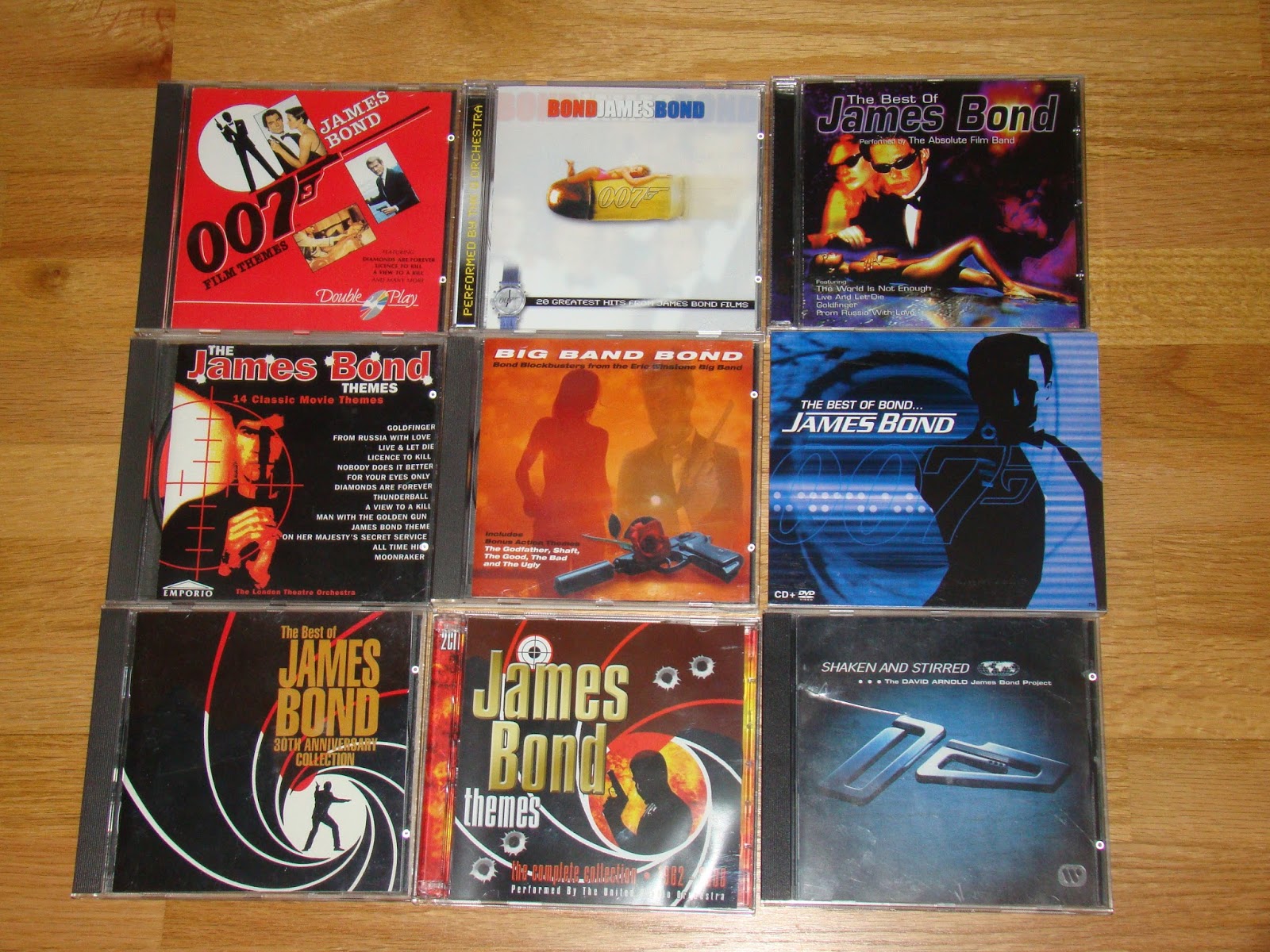 007 DVD, game and CD soundtrack collections - 007 Travelers