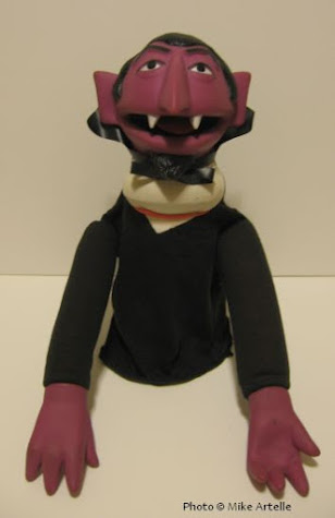 Mikey's Vintage Sesame Street Toy Puppets Blog!: The Count Hand Puppet