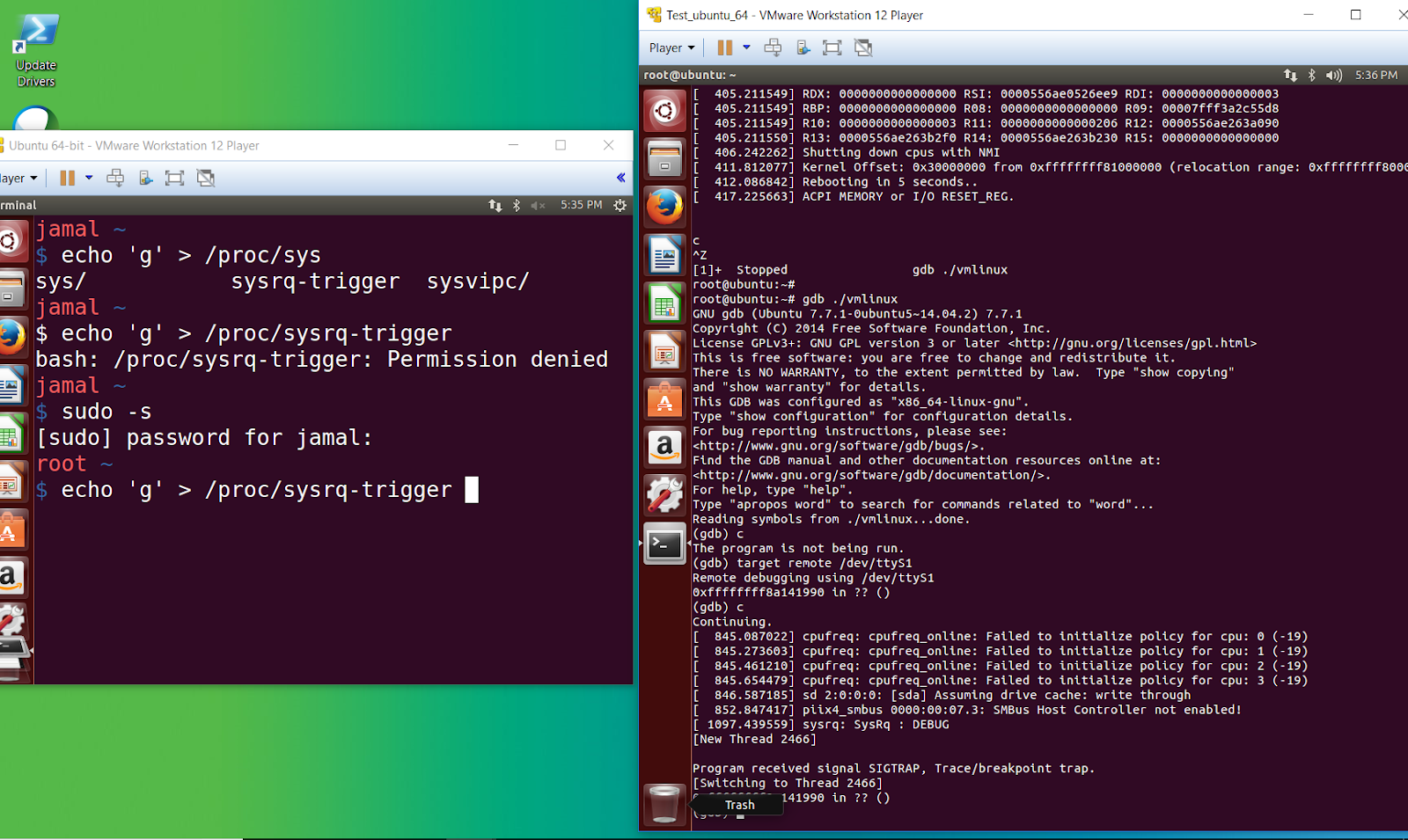 Debugging the Linux Kernel using KGDB Part 3 - Magic Sysrq
