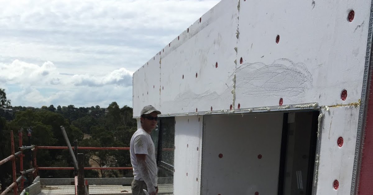 Rendering Services Melbourne: Install Hebel Party Wall Increasing the ...